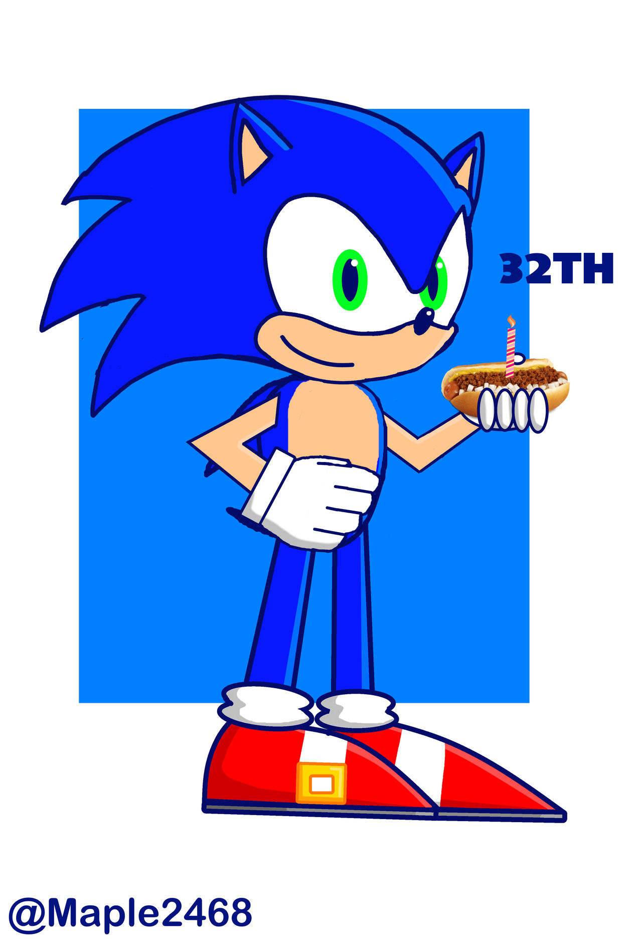 Sonic 32th Anniversary by Maple2468 on DeviantArt Sonic 32th Anniversary by Maple2468 on DeviantArt