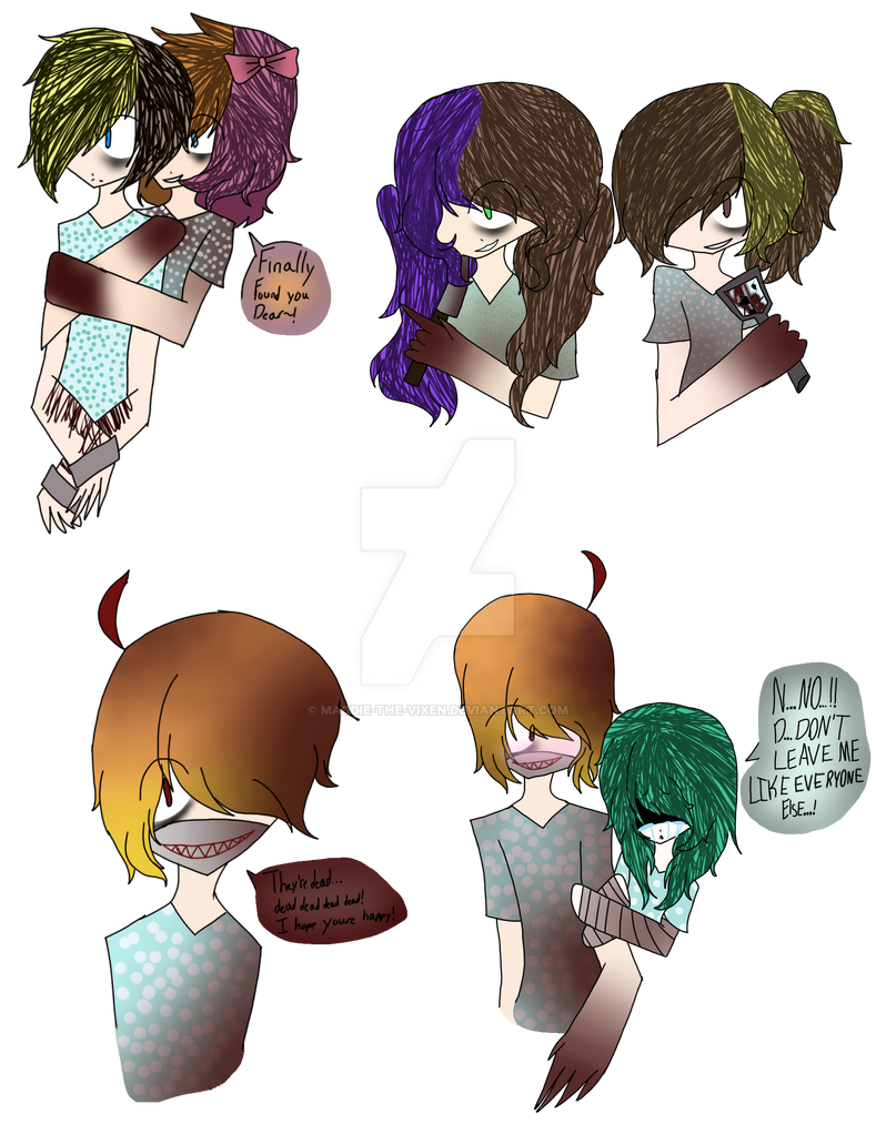 Ddlc Insanity Au Doodles By Maddie The Vixen On Deviantart