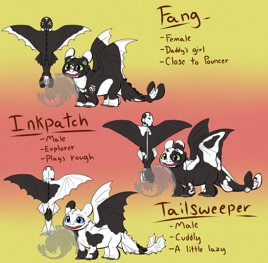 Httyd 2nd Gen Night Lights By Lumiidragon On Deviantart