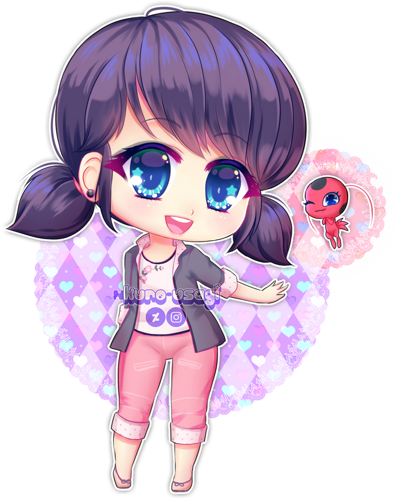 Marinette And Tikki By Xkuro Usagi On Deviantart