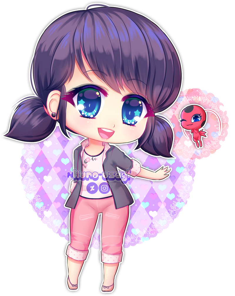 Marinette And Tikki By Xkuro Usagi On Deviantart
