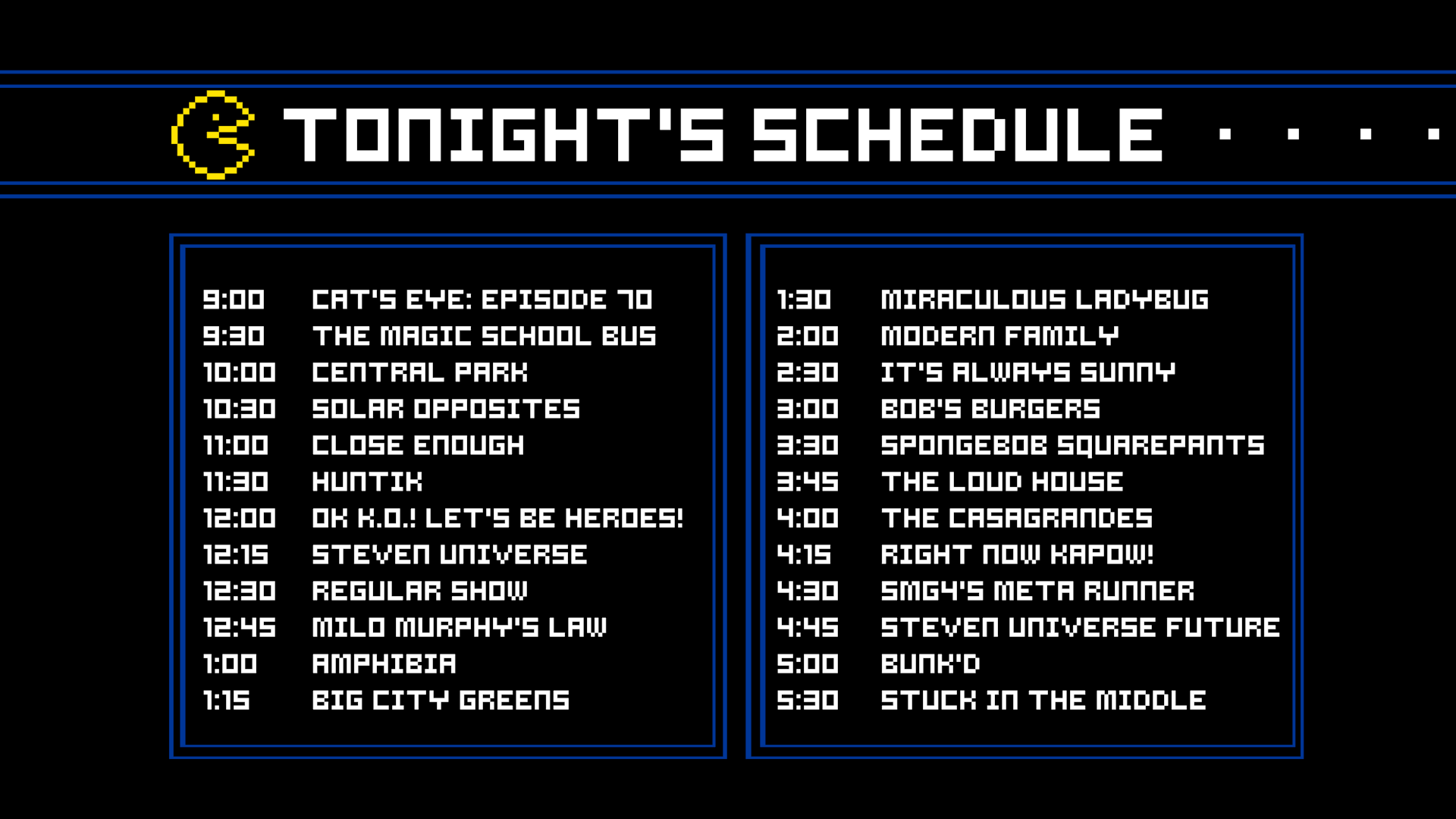 Adult Swim Tonight s Schedule Pac Man Variant By ETAlternative On adult-swim-tonight-s-schedule-pac-man-variant-by-etalternative-on