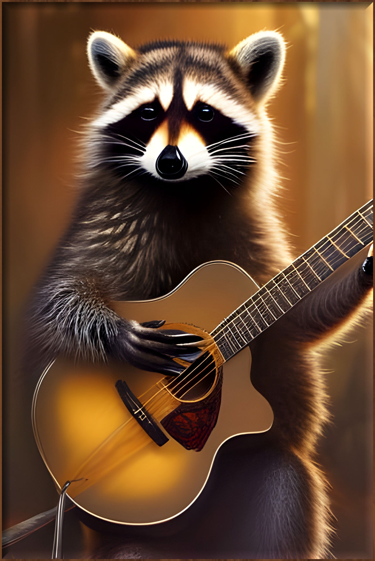 A Raccoon Playing a Guitar by LoloTheDabbler on DeviantArt A Raccoon Playing a Guitar by LoloTheDabbler on DeviantArt