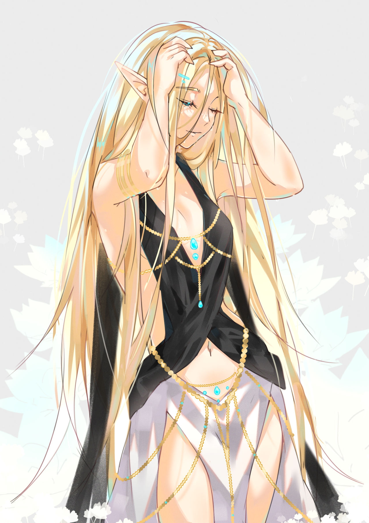 Anime Elf Girl Art By Inelens On Deviantart