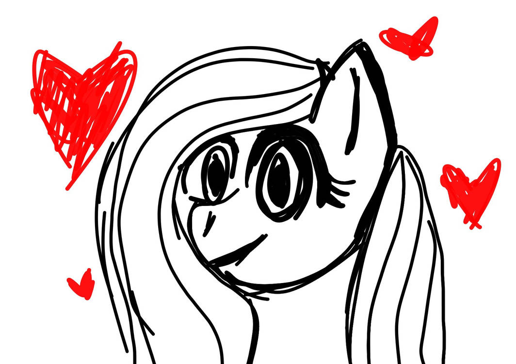 Fluttershy Drawing By Baddrawer128 On Deviantart
