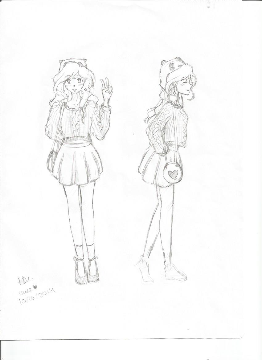 Anime Girl Sketch 2 By Lenas2anime On Deviantart