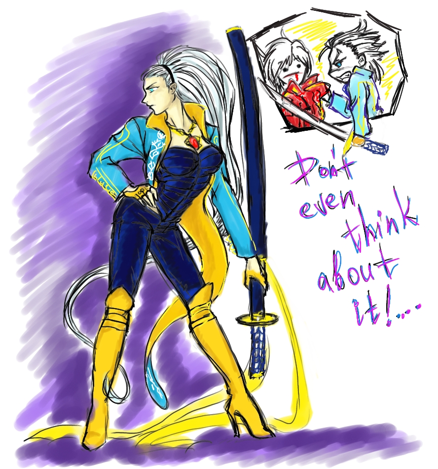 Female Vergil By Red Eye Girl On Deviantart