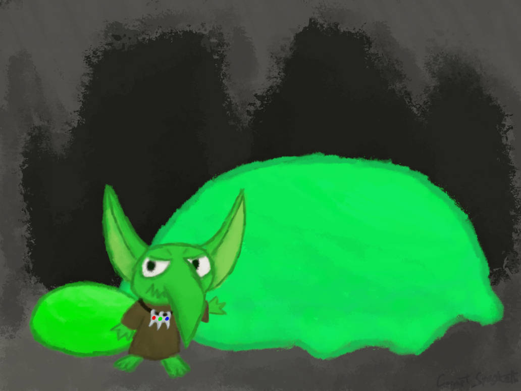 A Goblin And Their Slimes By Corruptspaghetti On Deviantart