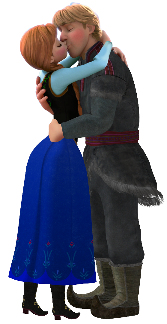 Anna And Kristoff Kiss Full Render By Jannodisney On Deviantart