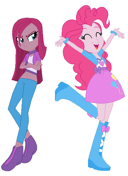 Pinkie Pie And Pinkamena Diane Pie By Okamikisho On Deviantart