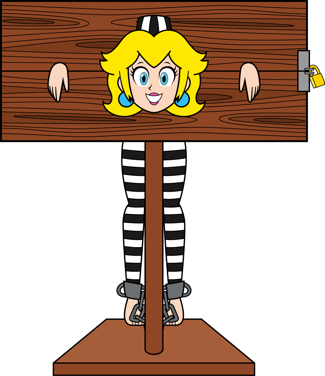 Prisoner Peach Pilloried By Flashlight237 On Deviantart
