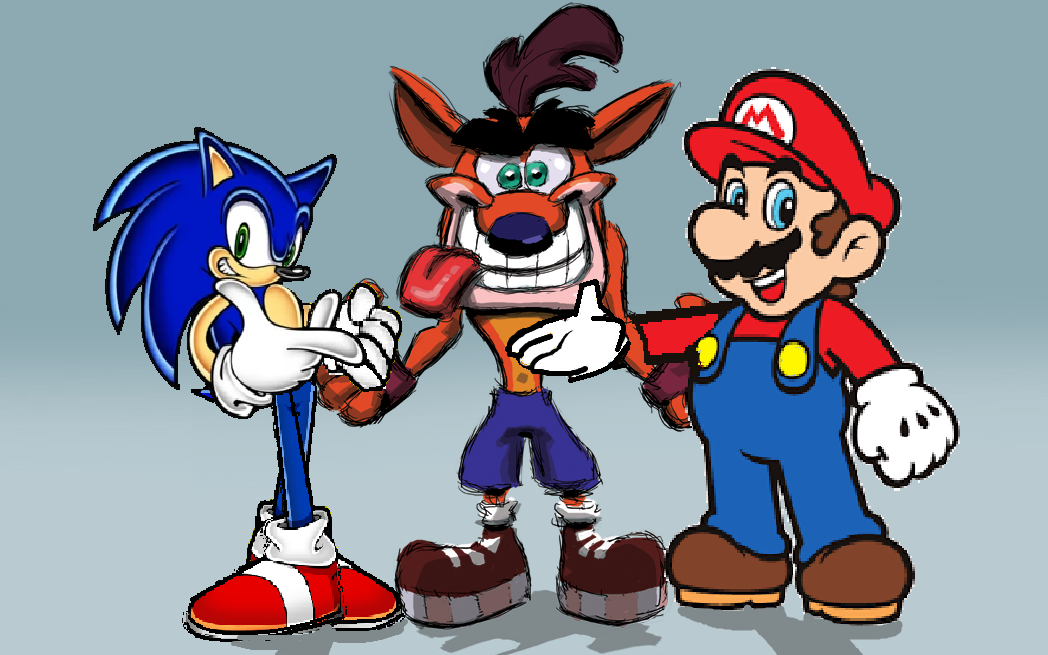 Mariosonic And Crash By 2006rodriguete On Deviantart