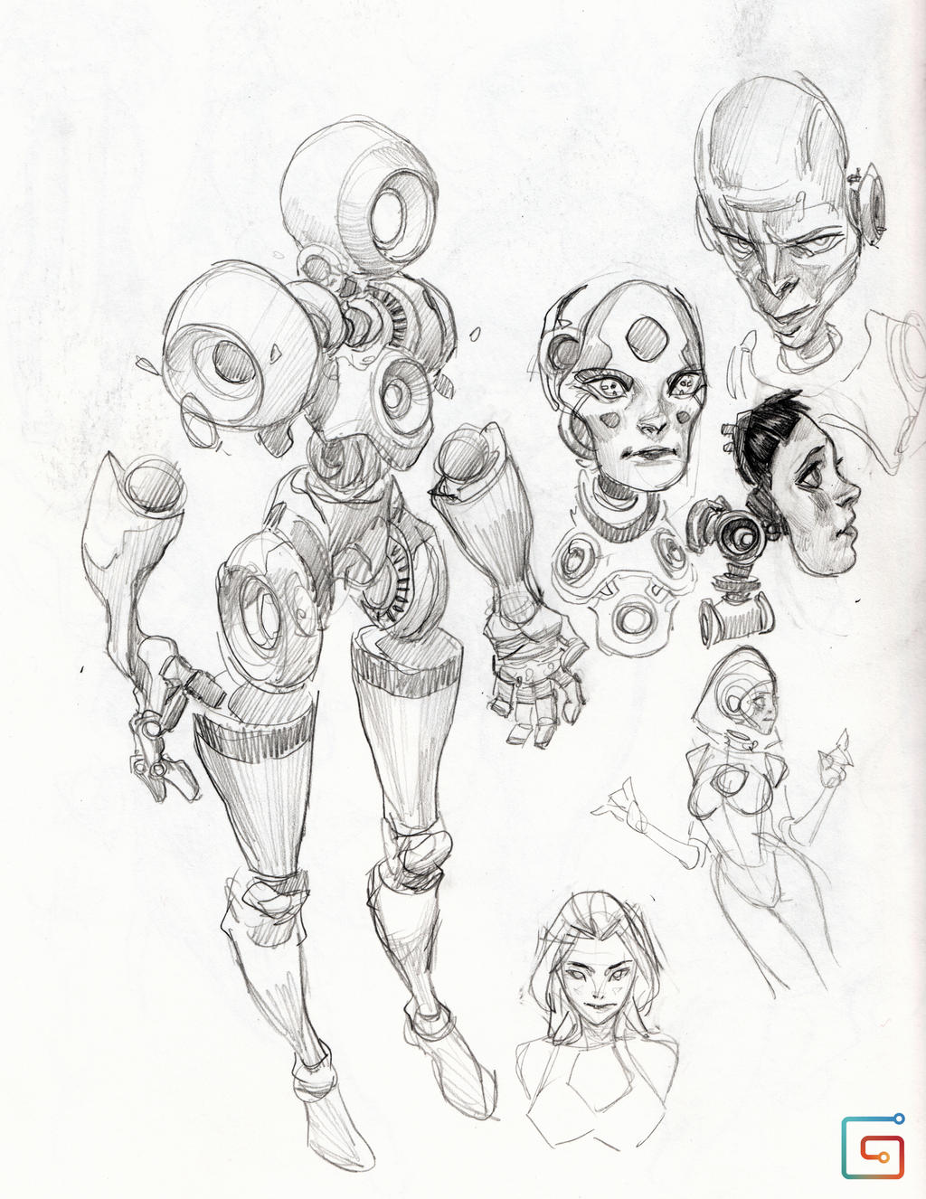 Robot Sketches By Medders On Deviantart