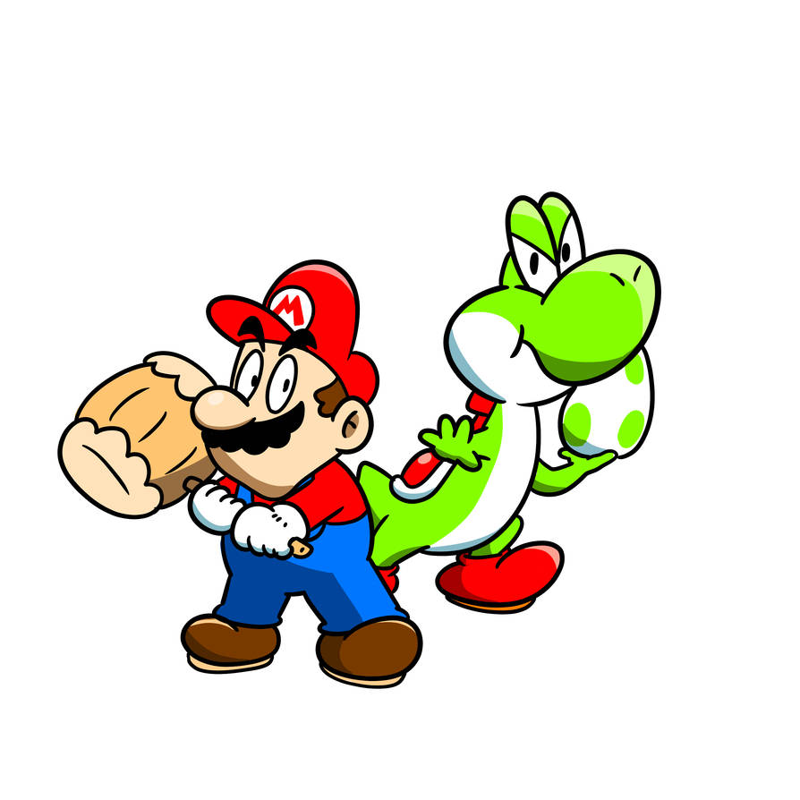 Mario And Yoshi In Fight Mode By Toondreamer On Deviantart