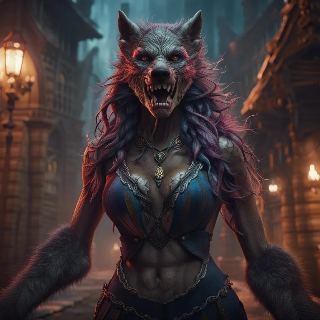 Werewolf Woman By Quandrius On Deviantart