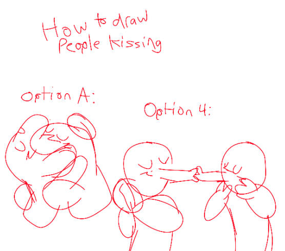 How To Draw People Kissing A Helpful Guide By I Cant Find A Namee On
