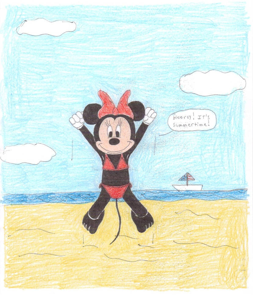Minnie Mouse In Bikini By Squadunit19 On Deviantart