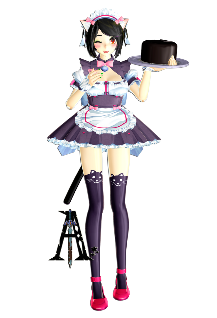 Kitty Maid By Xaleeee On Deviantart