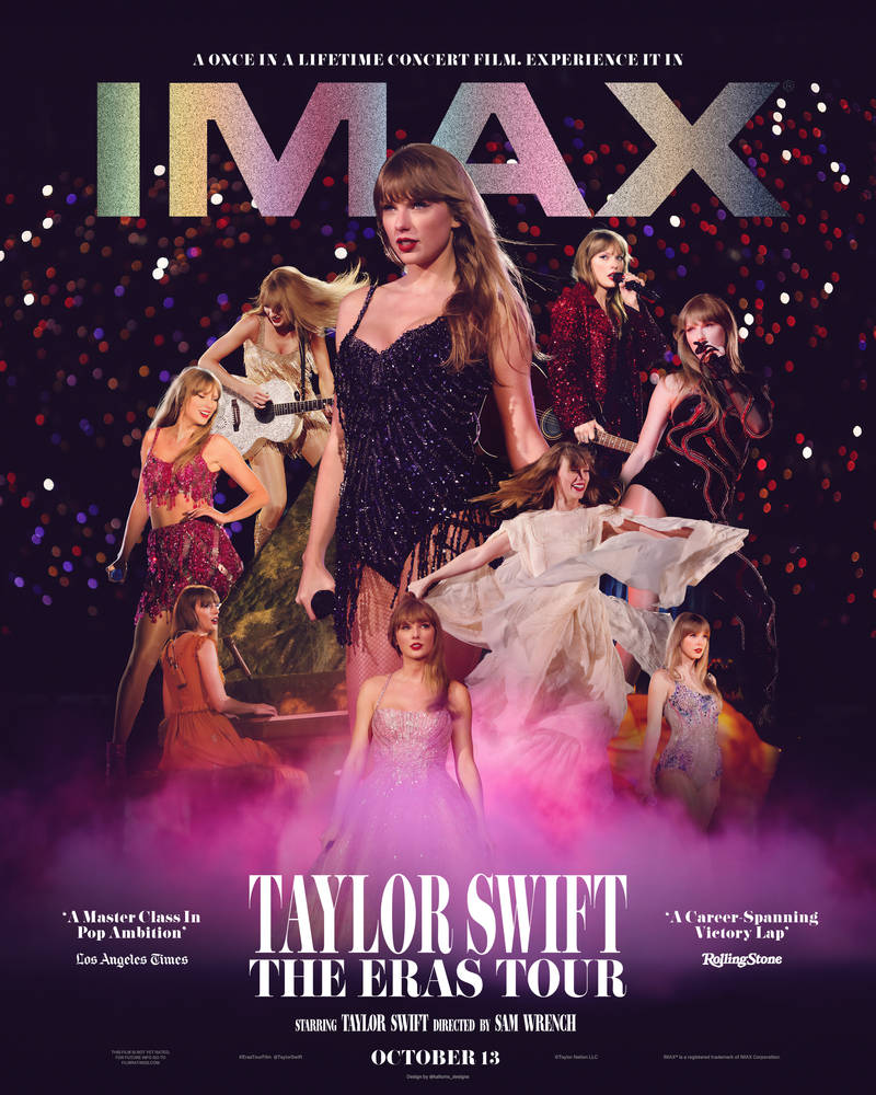 Taylor Swift IMAX Eras Tour Poster by KallumLavigne on DeviantArt Taylor Swift IMAX Eras Tour Poster by KallumLavigne on DeviantArt