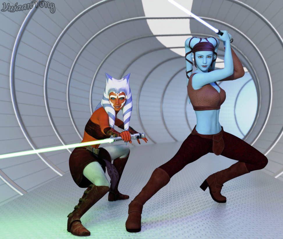 Aayla And Ahsoka By Yujaanvong On Deviantart