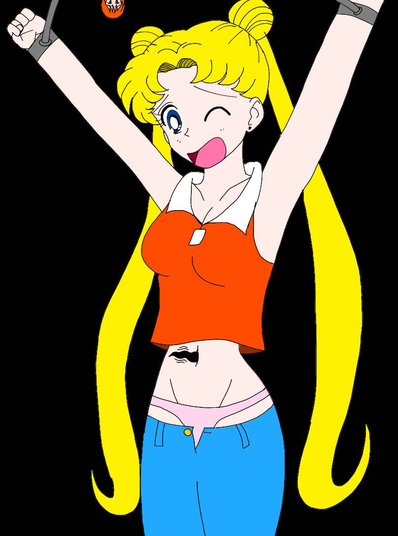 Usagi Tsukino Belly Button Bugged By Jokingbrianx On Deviantart