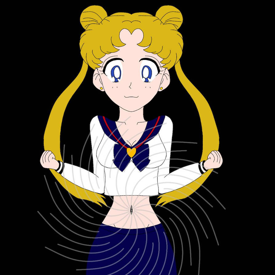 Usagi Tsukinos Belly Button Vacuum By Jokingbrianx On Deviantart