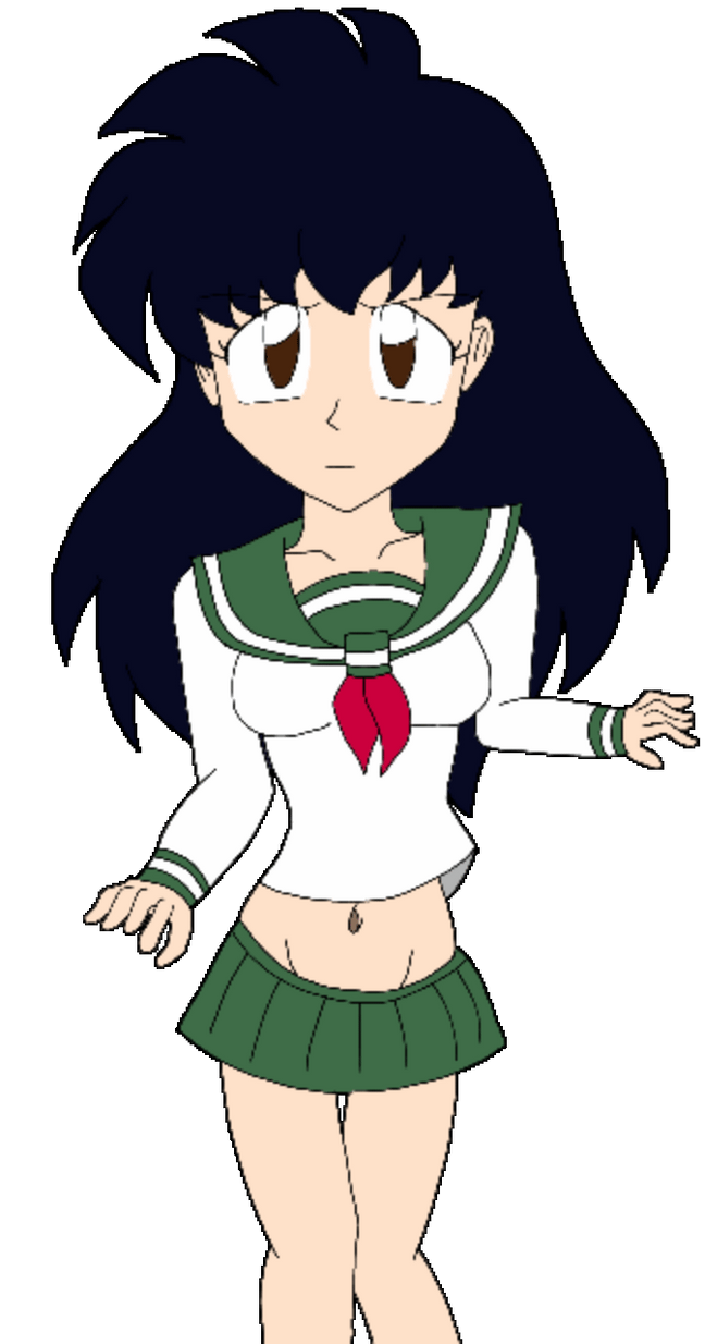 Kagome Higurashi Party Hipping Navel By Jokingbrianx On Deviantart