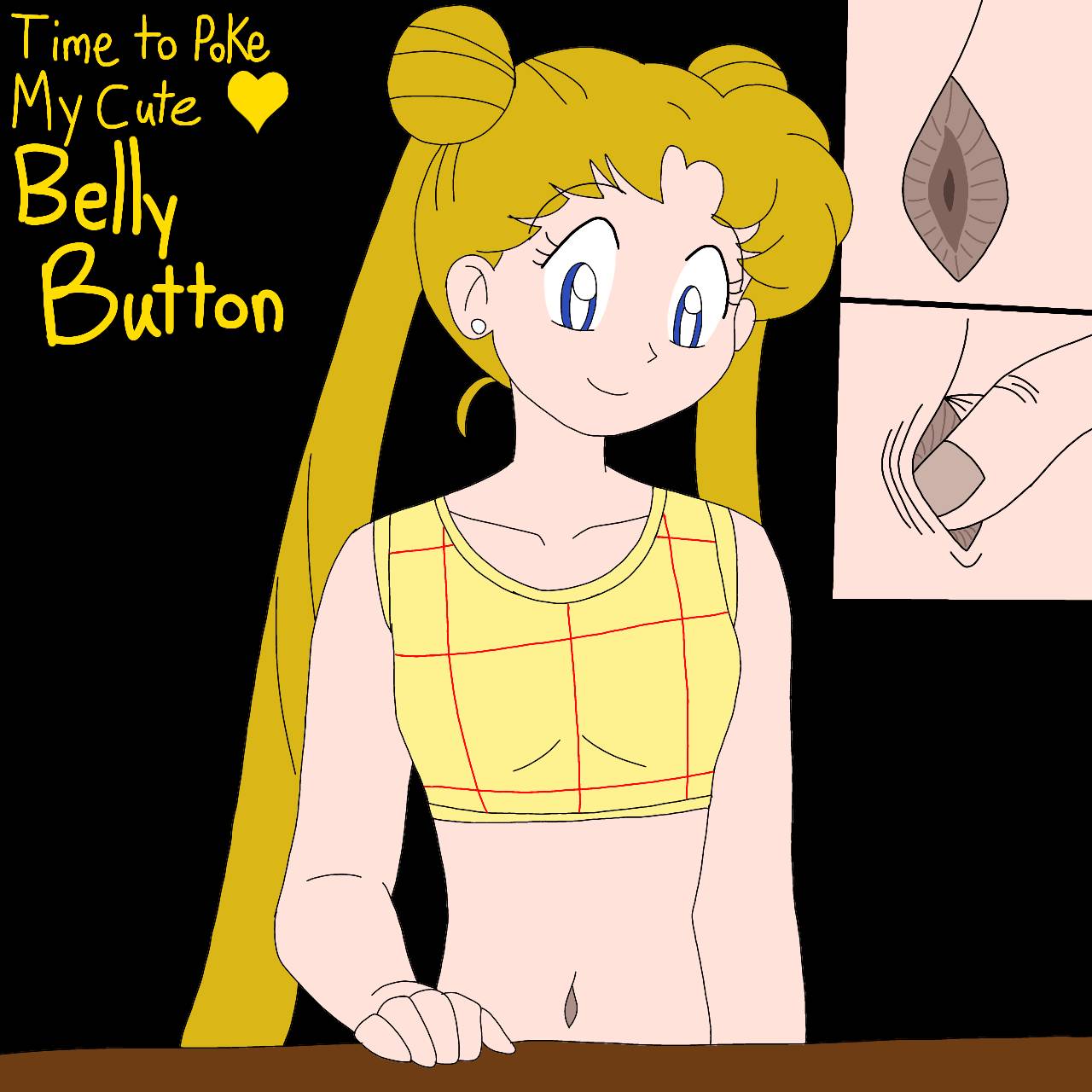 Usagi Tsukinos Belly Button Check By Jokingbrianx On Deviantart