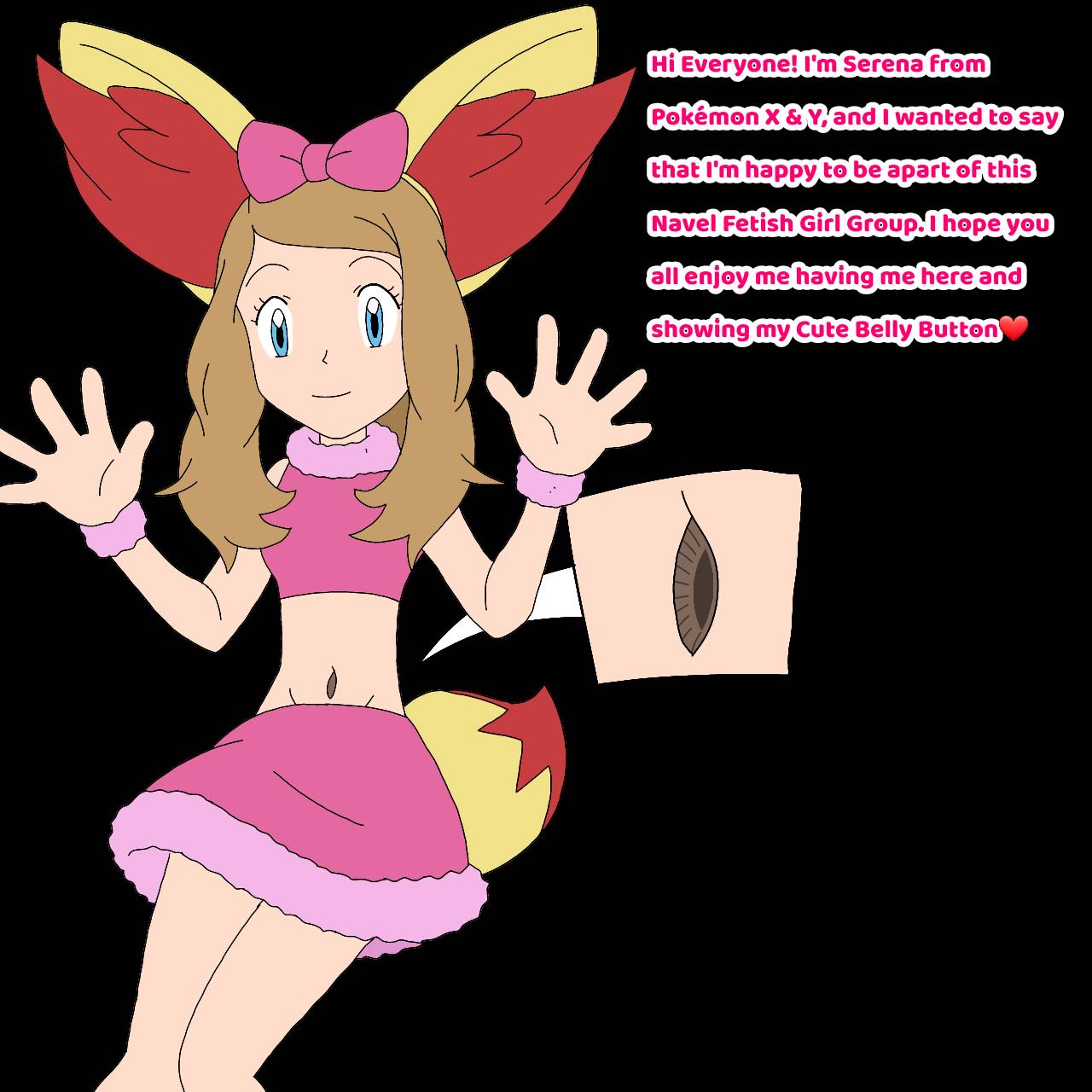Serenas Belly Button By Jokingbrianx On Deviantart