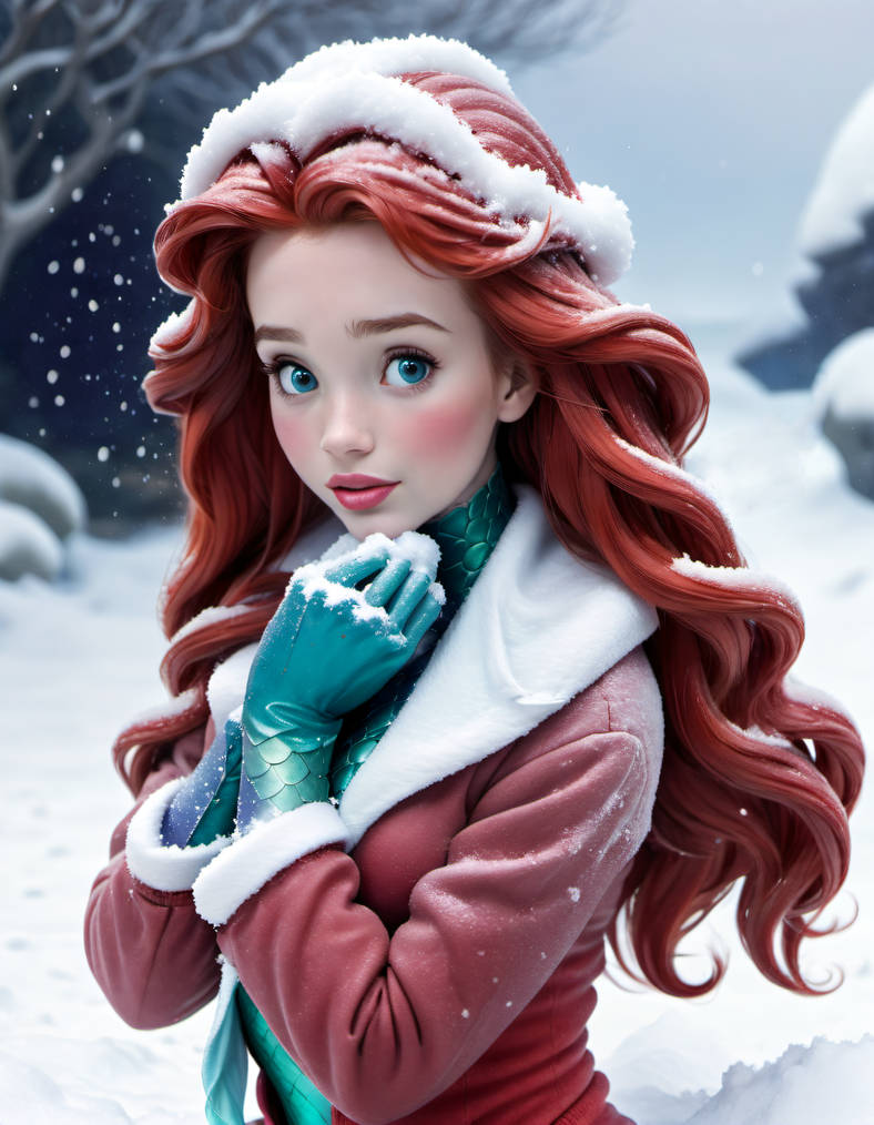 Ariel Visiting Elsa By Jaynl On Deviantart