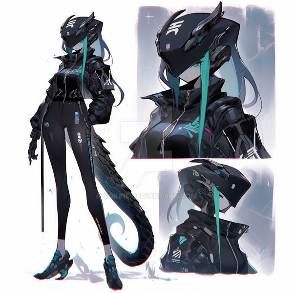 Open Cyber Dragon Monster Girl Adopt Ota By Sokine On Deviantart