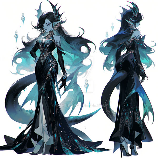 Open Majestic Sea Dragon Humanoid Adopt Ota By Sokine On Deviantart