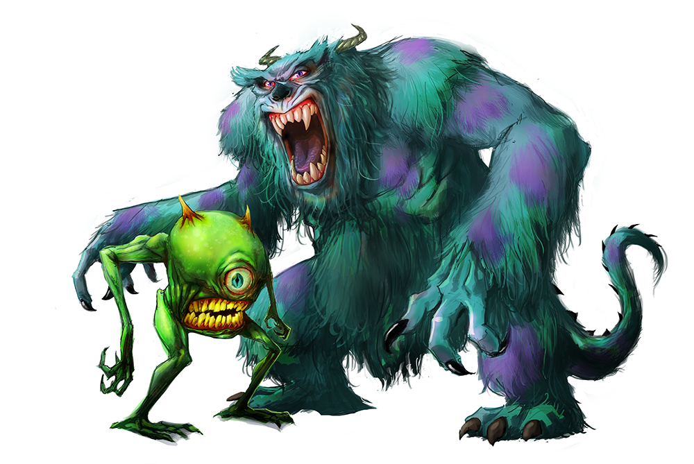 Mike And Sulley By Pungang On Deviantart