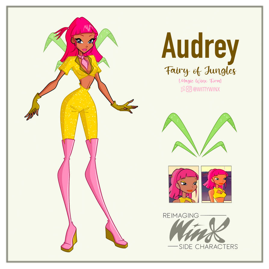 Audrey - Winx Side Character Concept by wittywinx on DeviantArt Audrey - Winx Side Character Concept by wittywinx on DeviantArt
