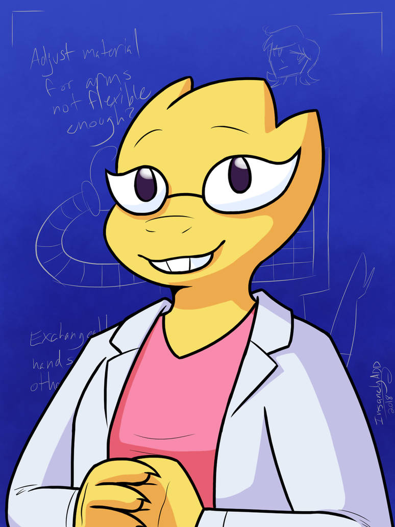 Alphys By Insanelyadd On Deviantart