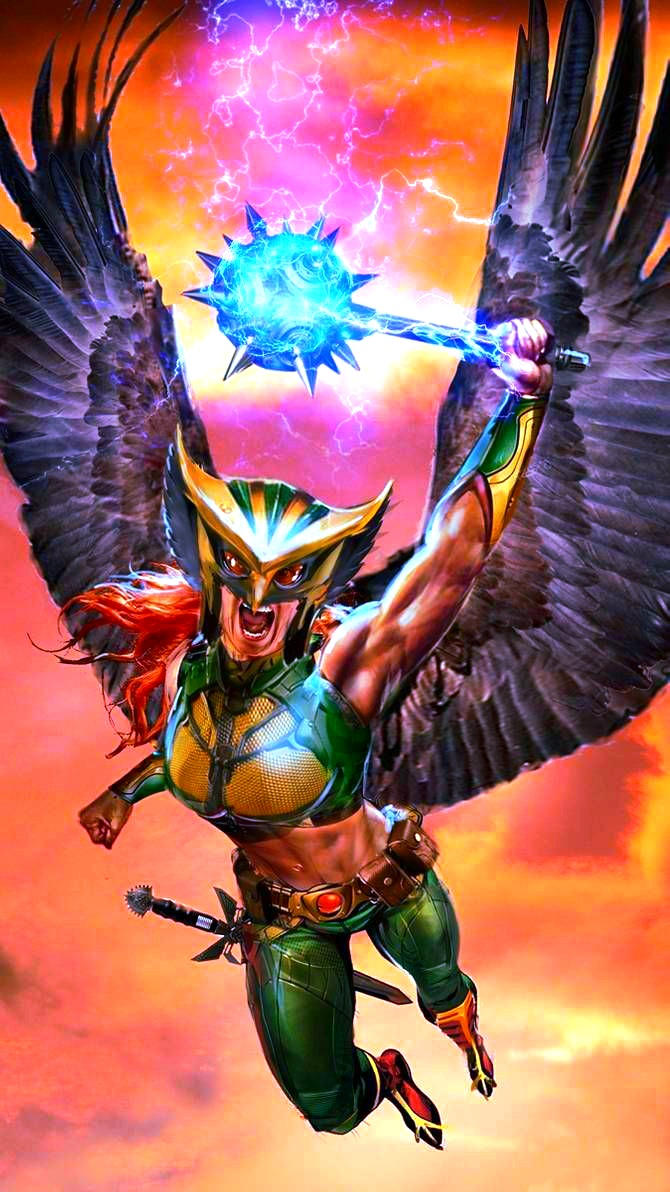 Hawk Girl By Garypopins On Deviantart