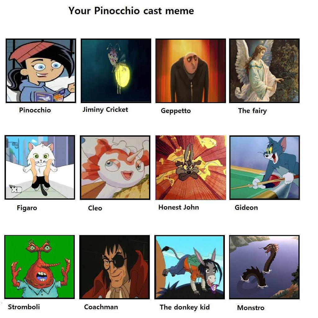 My Pinocchio Cast Meme By Shadowninja287 On Deviantart