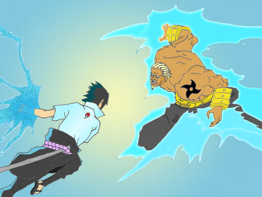 Sasuke Vs Raikage By Hikage Neko On Deviantart
