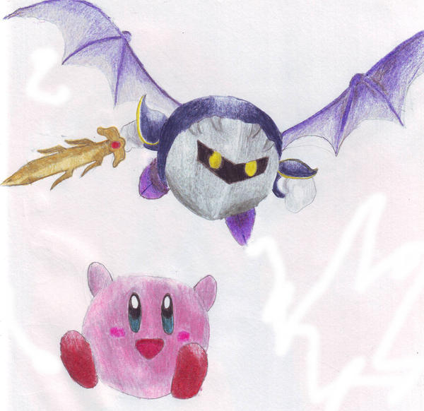 Kirby and MetaKnight by AvatarGeek23 on DeviantArt