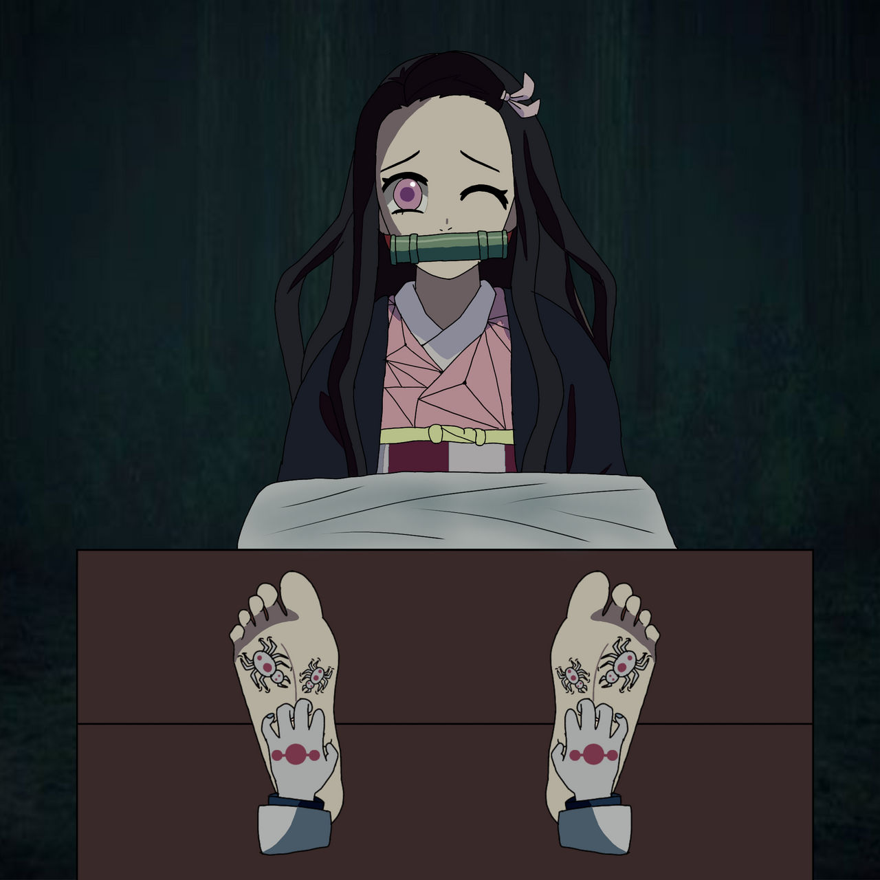 Tickle Feet Nezuko Kamado By Esteban689 On Deviantart