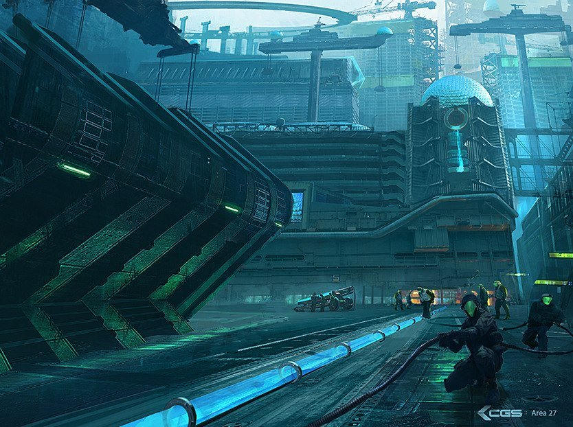 sci fi city by jungpark on DeviantArt sci fi city by jungpark on DeviantArt