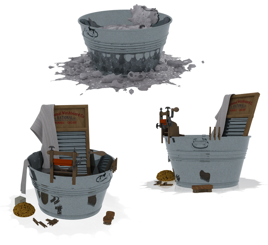 Old Wash Tub By Direwrath On Deviantart