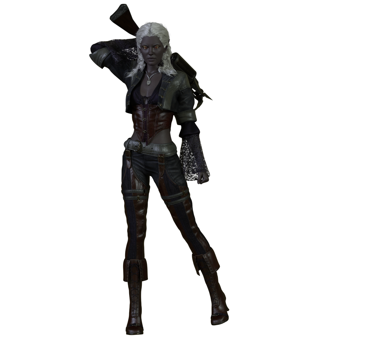 Drow Rogue Posing By Direwrath On Deviantart