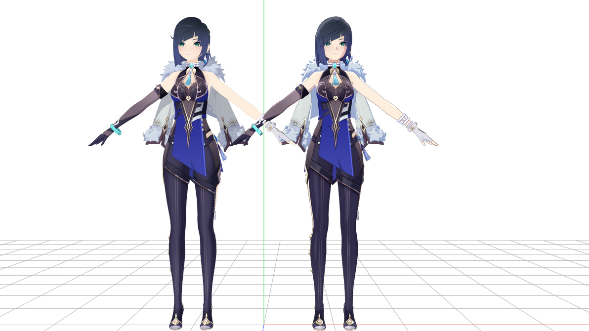 MMD Genshin Impact Yelan model edit dl by Meruish on DeviantArt MMD Genshin Impact Yelan model edit dl by Meruish on DeviantArt