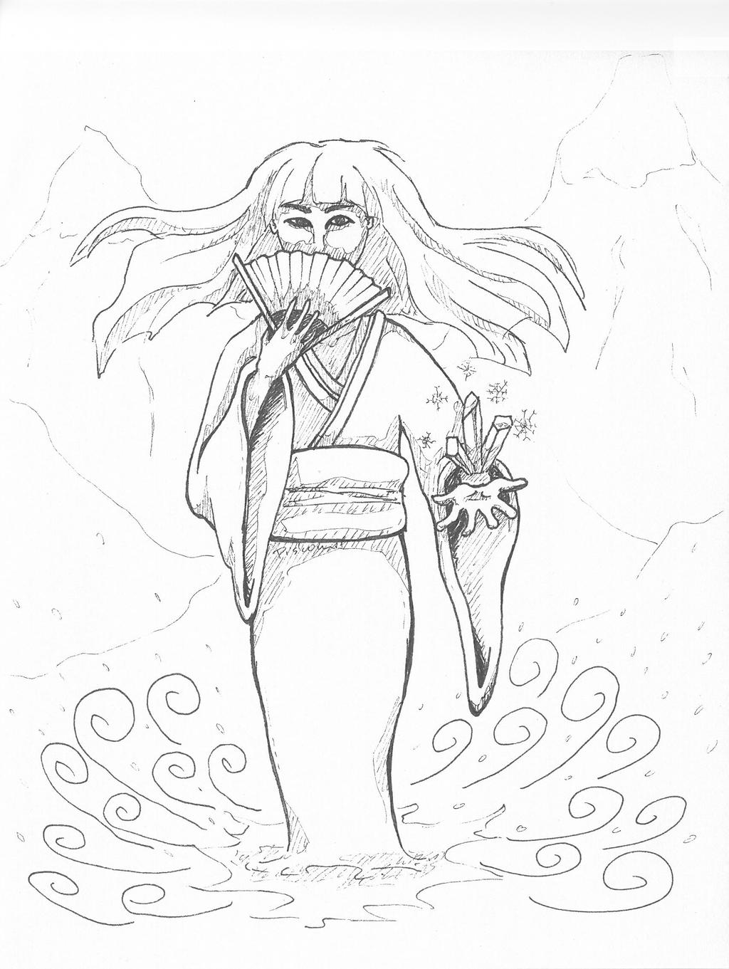 Inktober 2021 07 Yuki Onna By Piskomil On Deviantart