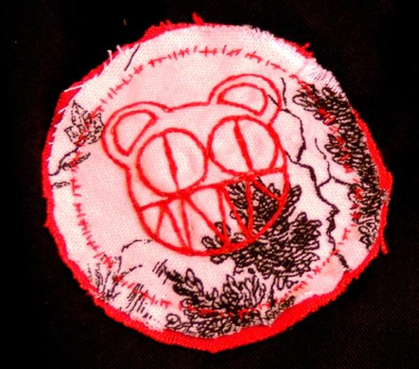 Homemade Radiohead Bear patch by ChristmasNostalgia on DeviantArt