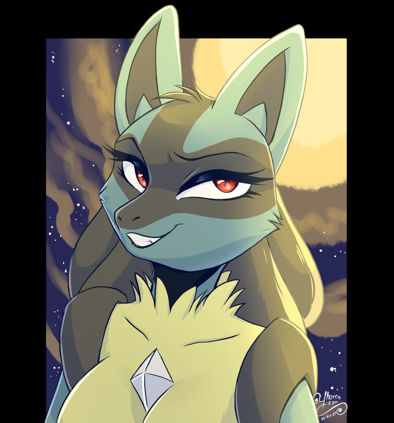 Lucario Female By Yhorey San On Deviantart