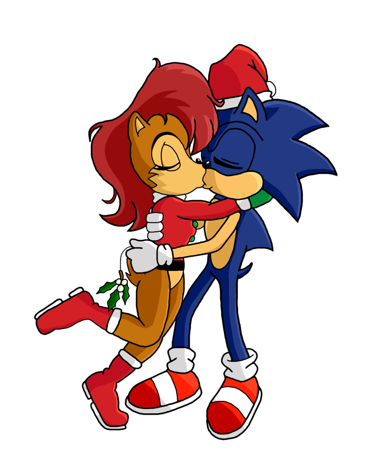 Sally Acorn And Sonic Kissing