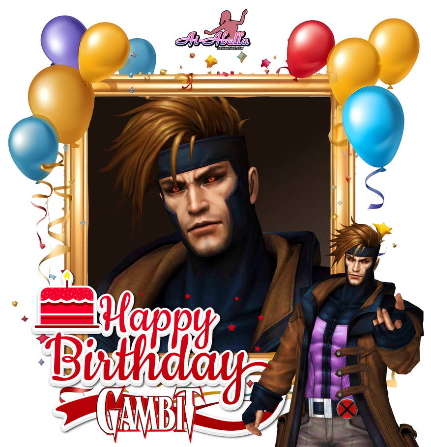 Happy Birthday Gambit From X Men By Ai Abella On Deviantart