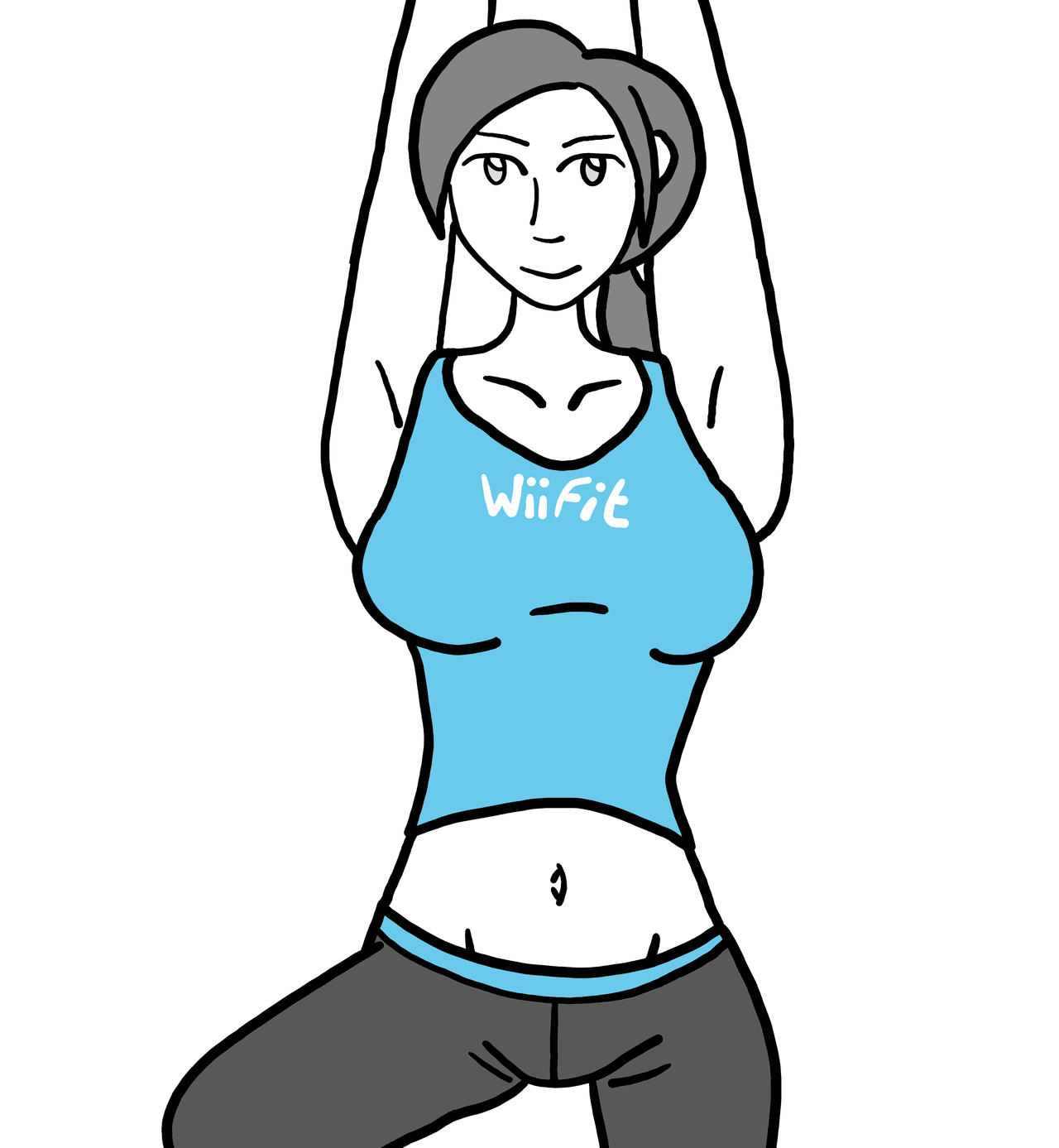 Wii Fit Trainer Exercising By Rosaodyssey77 On Deviantart